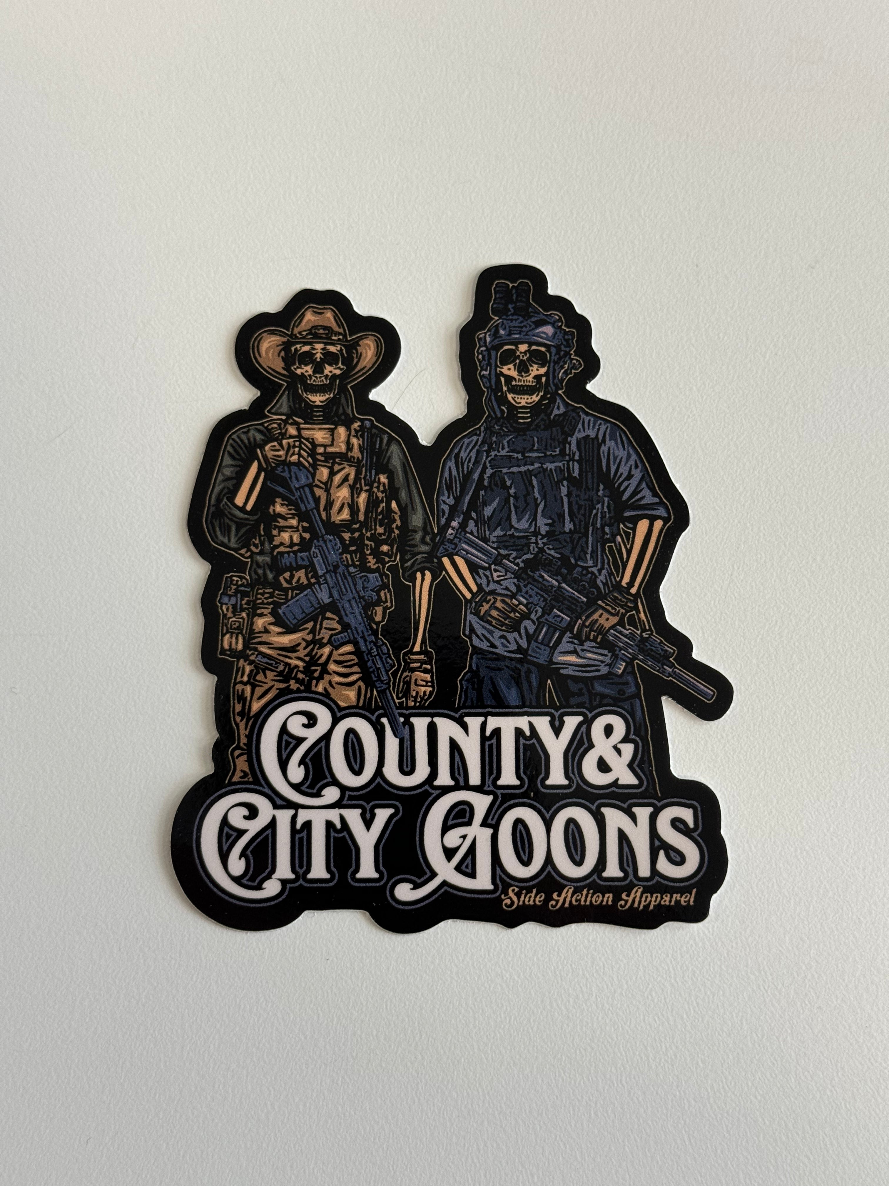 County & City Goons - Sticker - Side Action Apparel