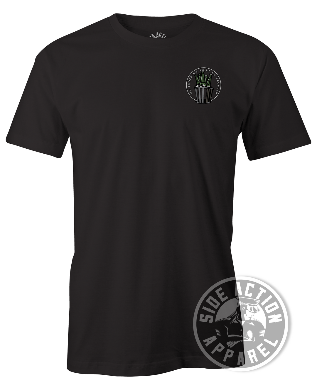 No Shoes, No Shirt, No Problem - Side Action Apparel